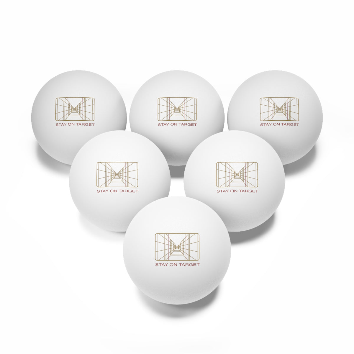 Stay on Target Ping Pong Balls, 6 pcs – ScreenCrush