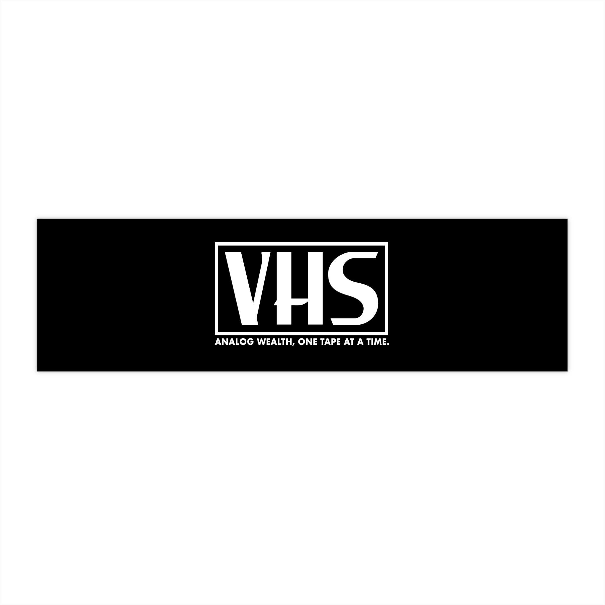 Analog Wealth VHS Bumper Sticker – ScreenCrush