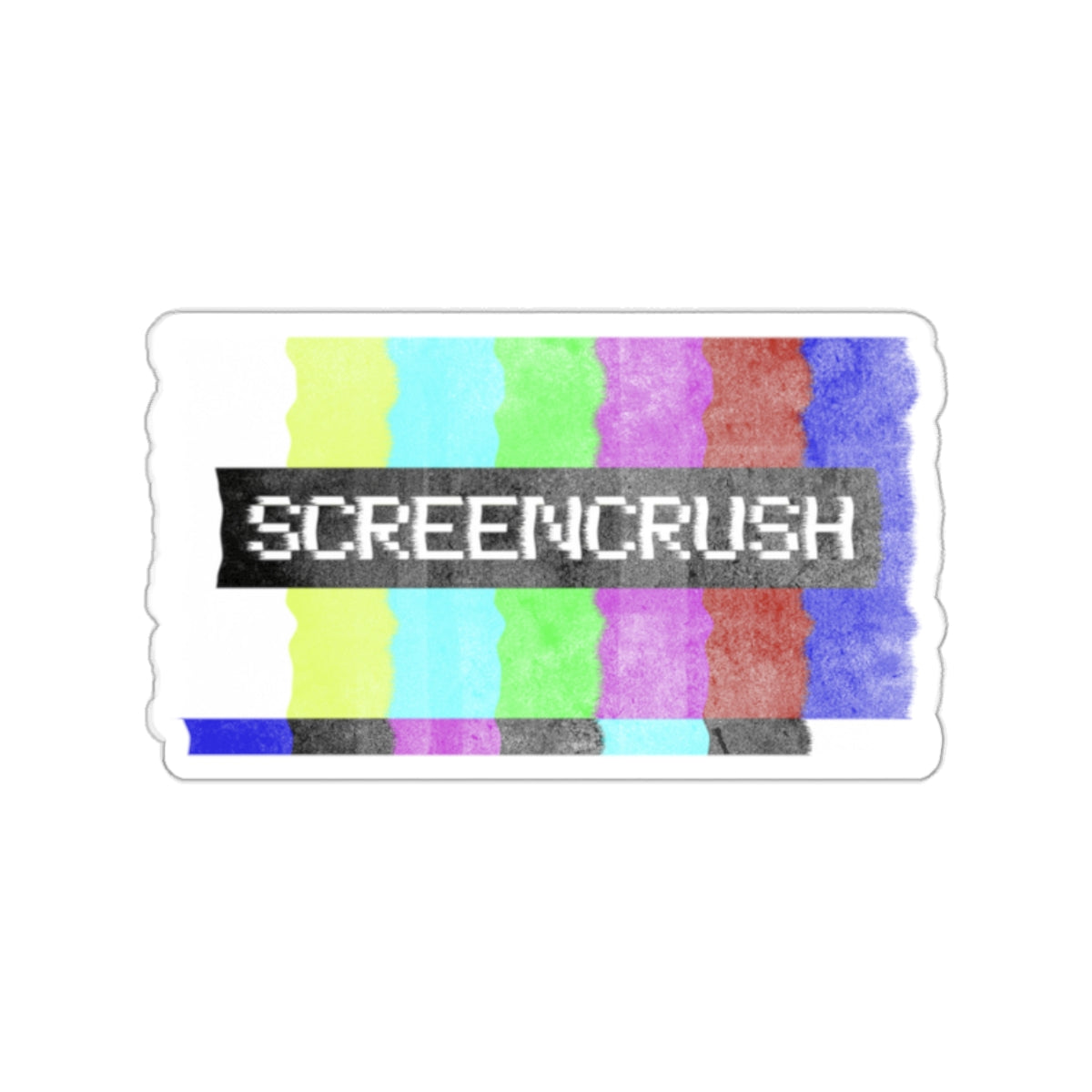 Screencrush Color Bars Kiss Cut Stickers – ScreenCrush